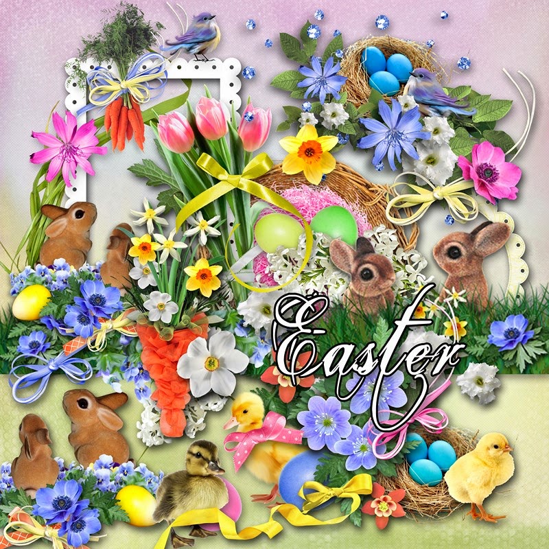 cheyOkota digital scraps: Happy Easter freebie cluster